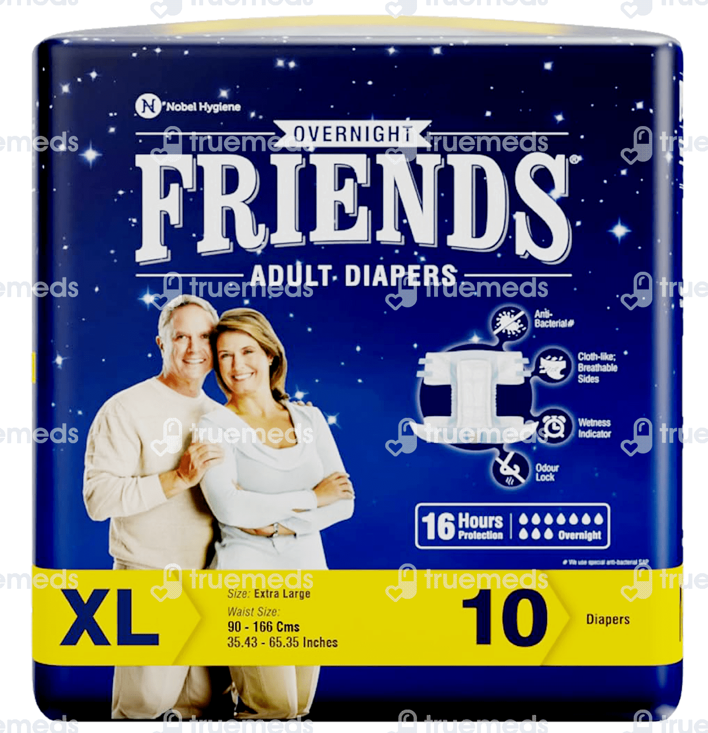 Friends Overnight Xl Adult Diaper 10 - Uses, Side Effects, Dosage ...