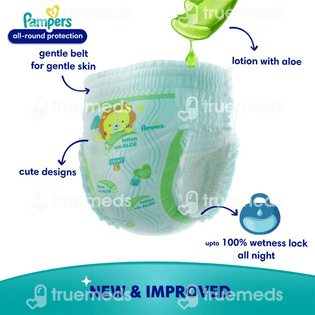 Pampers All Round Protection Medium Diaper 76 - Uses, Side Effects ...