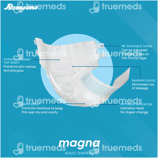 Dignity Magna Medium Unisex Adult Diaper 10 - Uses, Side Effects ...