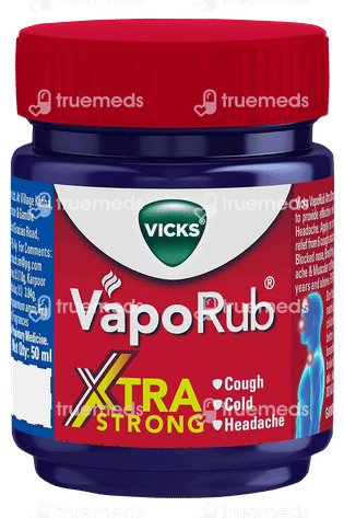 Vicks Vaporub Xtra Strong 50 Ml - Uses, Side Effects, Dosage, Price ...