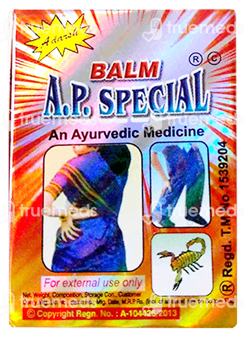 Adarsh A P Special Balm 12 Gm - Uses, Side Effects, Dosage, Price ...