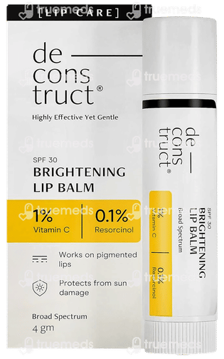 Deconstruct Spf 30 Brightening Lip Balm 4 Gm - Uses, Side Effects ...