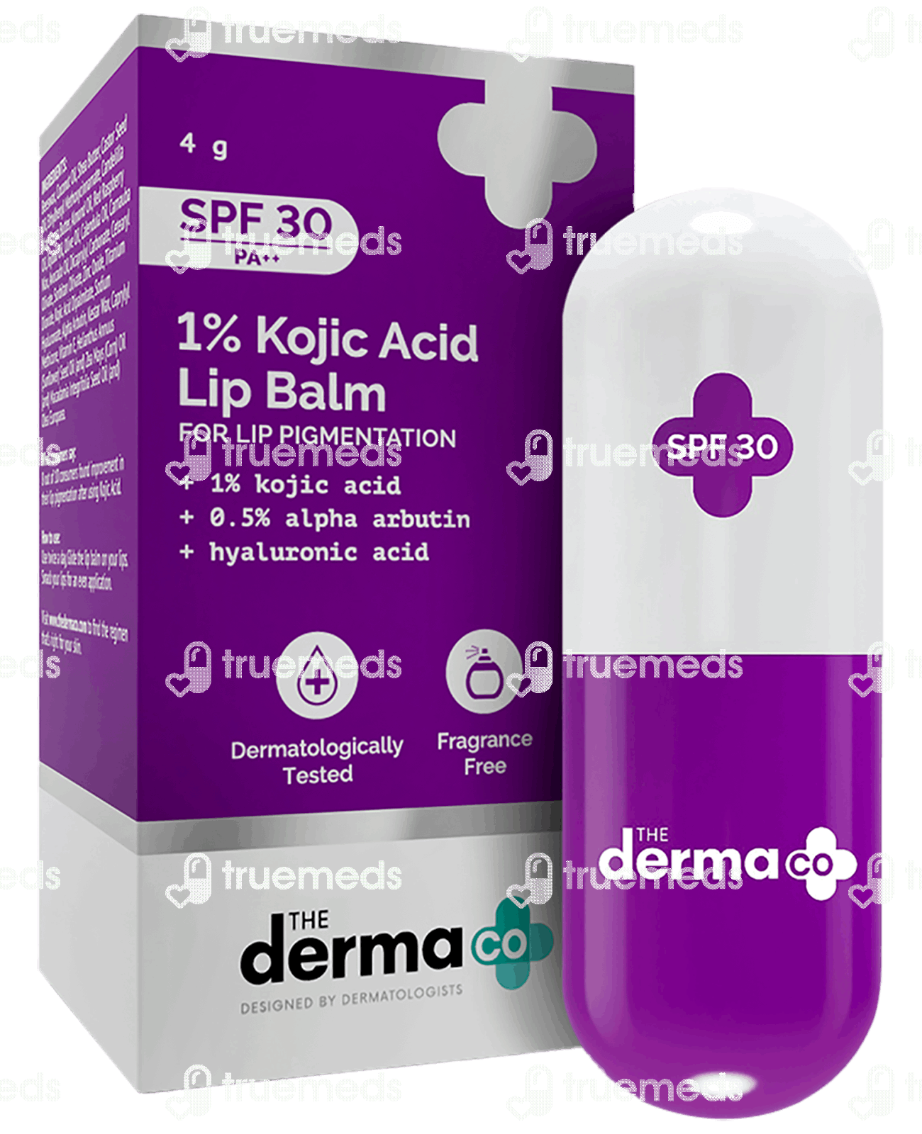 The Derma Co 1 Kojic Acid Spf 30 Pa Lip Balm 4gm - Uses, Side Effects ...