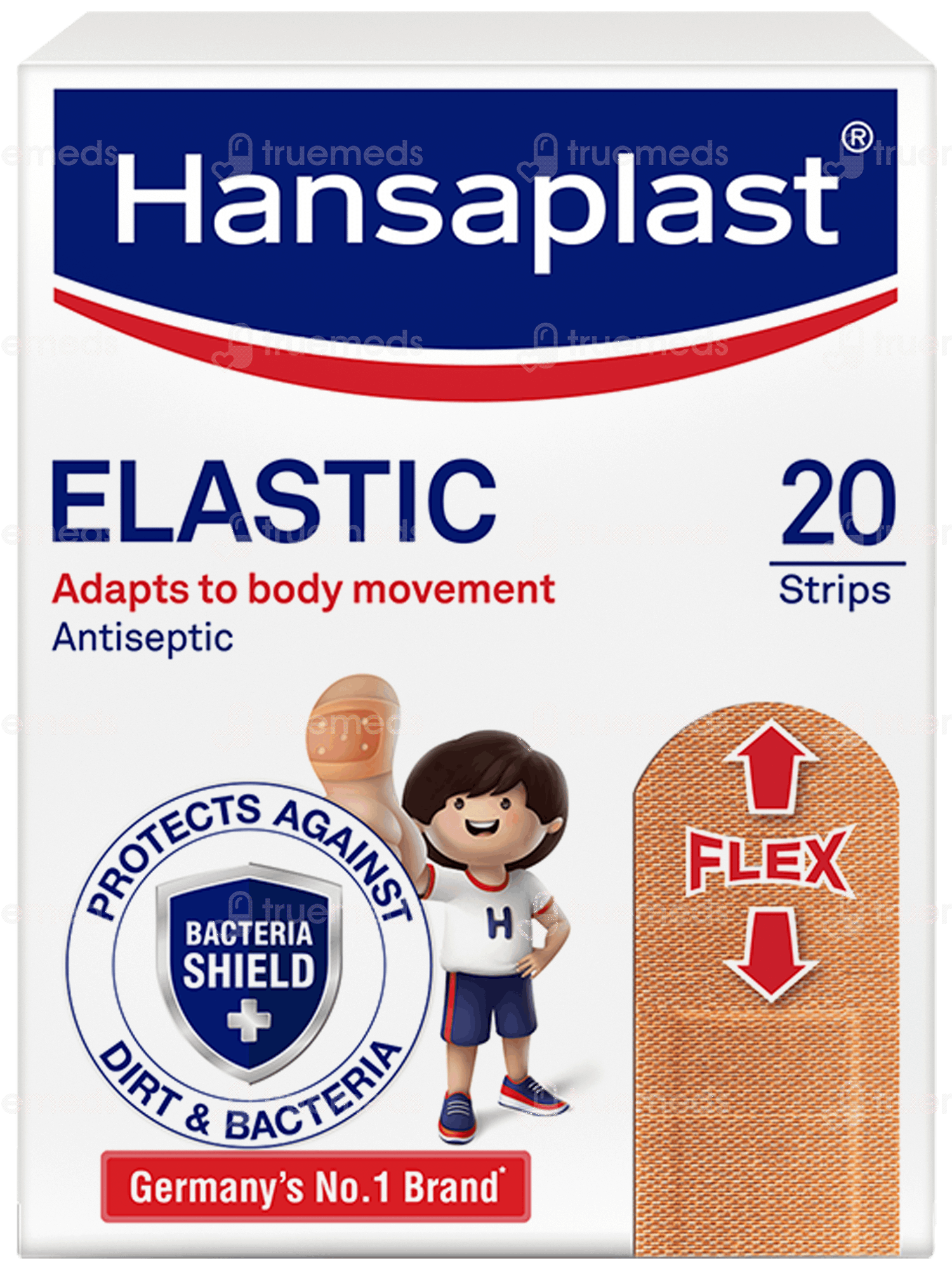 Hansaplast Elastic Antiseptic Strips 20 - Uses, Side Effects, Dosage ...
