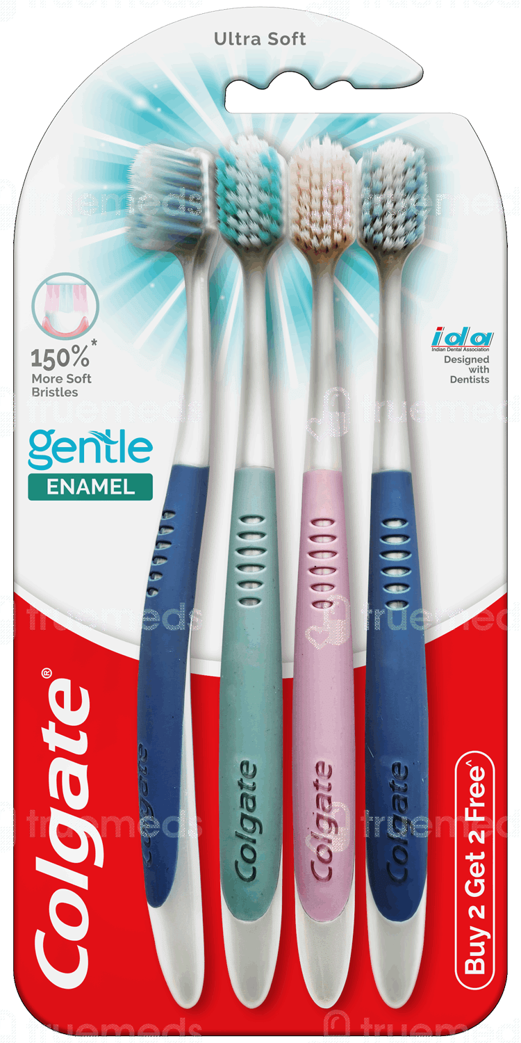 Colgate Gentle Enamel Ultra Soft Buy 2 Get 2 Free Pack Of 4 Toothbrush ...