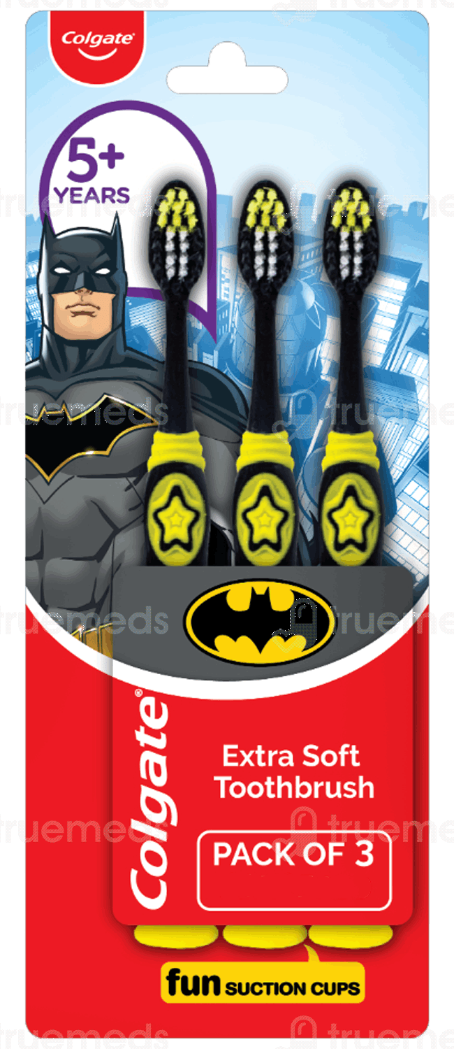 Colgate Kid Batman 5 Years Extra Soft Toothbrush 3 - Uses, Side Effects ...