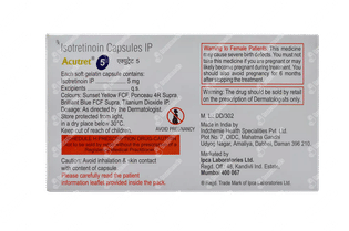 Acutret 5 MG | Order Acutret 5 MG Capsule Online at Truemeds