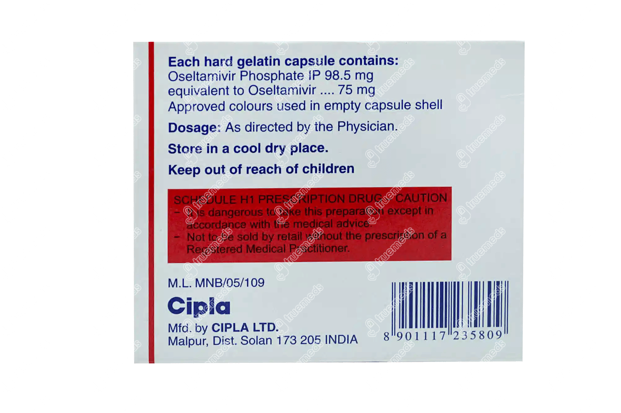 Antiflu 75 MG | Order Antiflu 75 MG Capsule Online at Truemeds