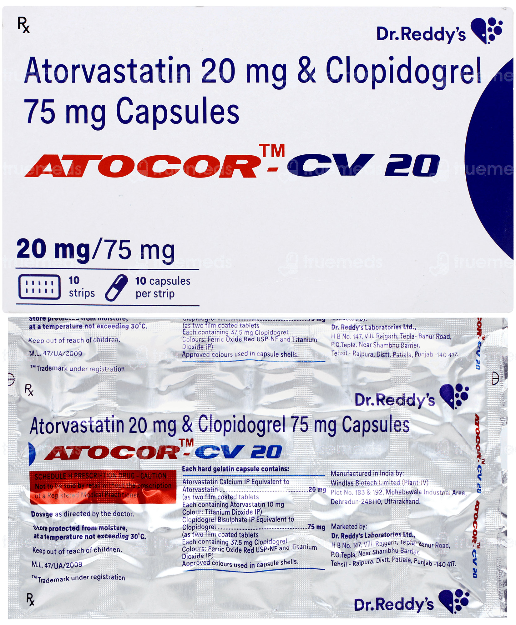 Atocor Cv 20/75 MG | Order Atocor Cv 20/75 MG Capsule Online at Truemeds