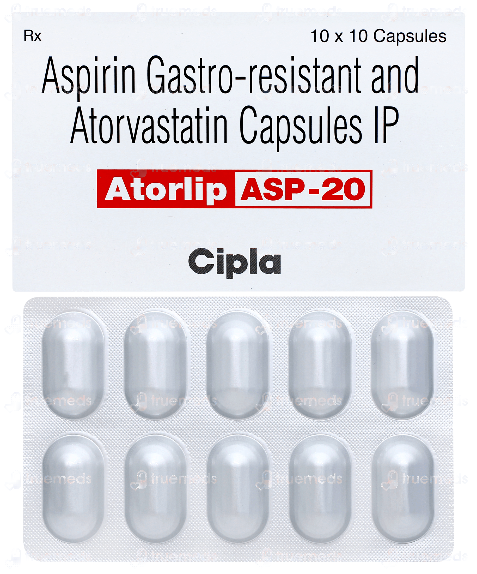 Atorlip Asp 2075 Mg Capsule 10 - Uses, Side Effects, Dosage, Price ...
