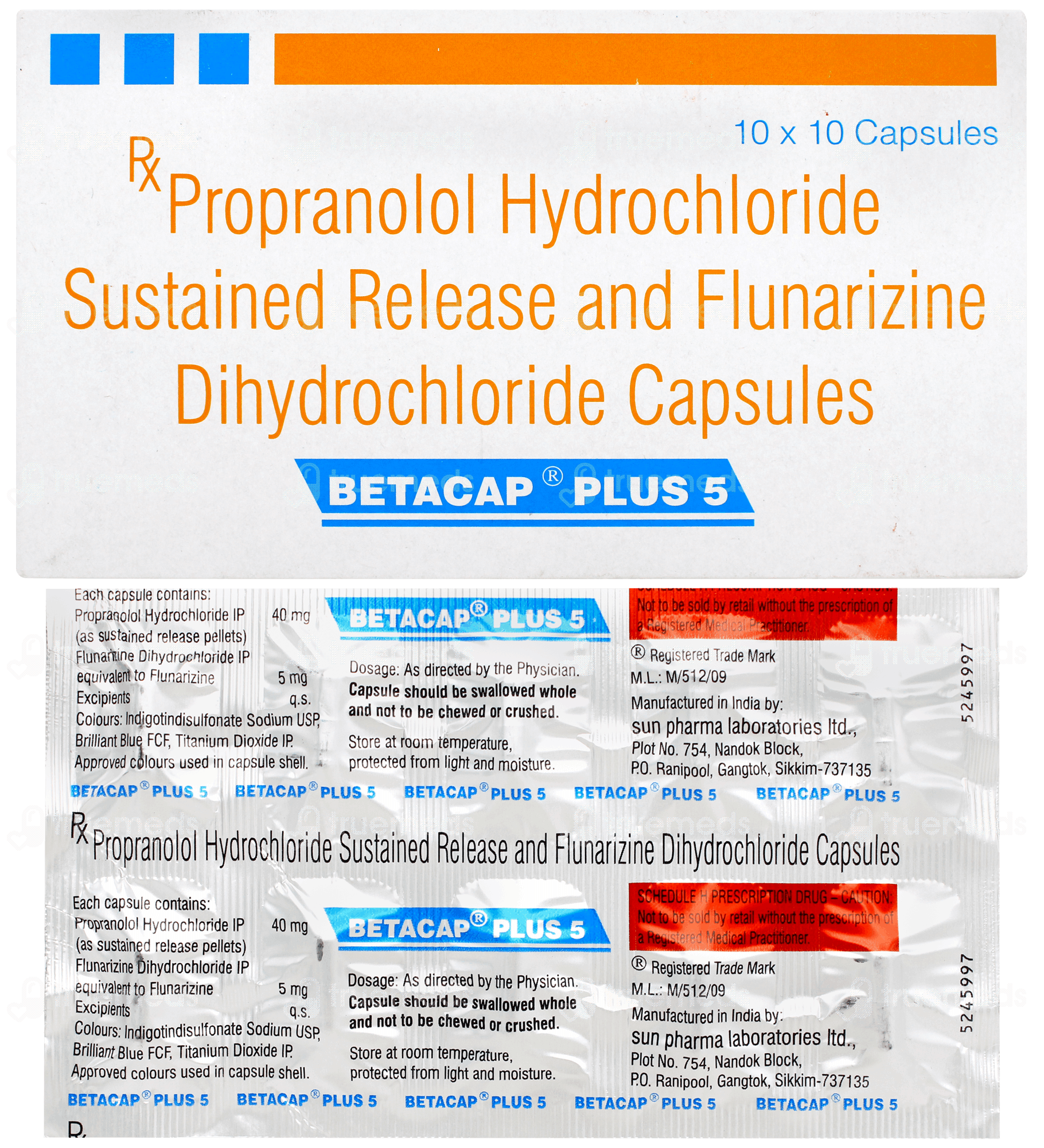 Betacap Plus 40/5 MG Capsule | Order Betacap Plus 40/5 MG Capsule 10 ...