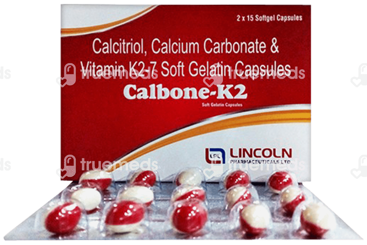 Calbone K2 Capsule | Order Calbone K2 Capsule 15 Online at Truemeds