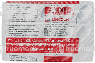 Calbone K2 Capsule | Order Calbone K2 Capsule 15 Online at Truemeds