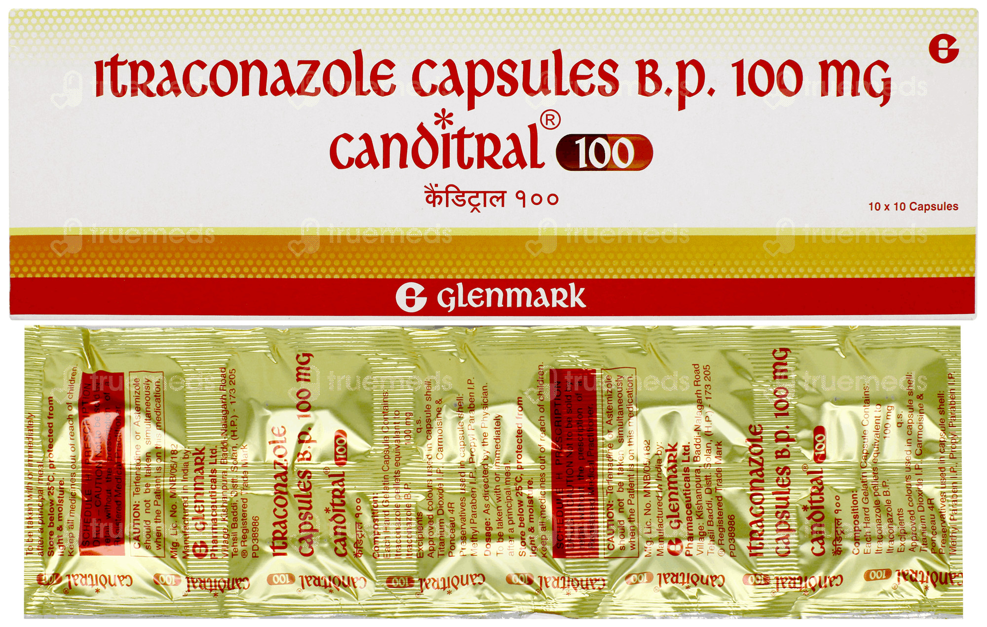 Canditral 100 MG | Order Canditral 100 MG Capsule Online at Truemeds