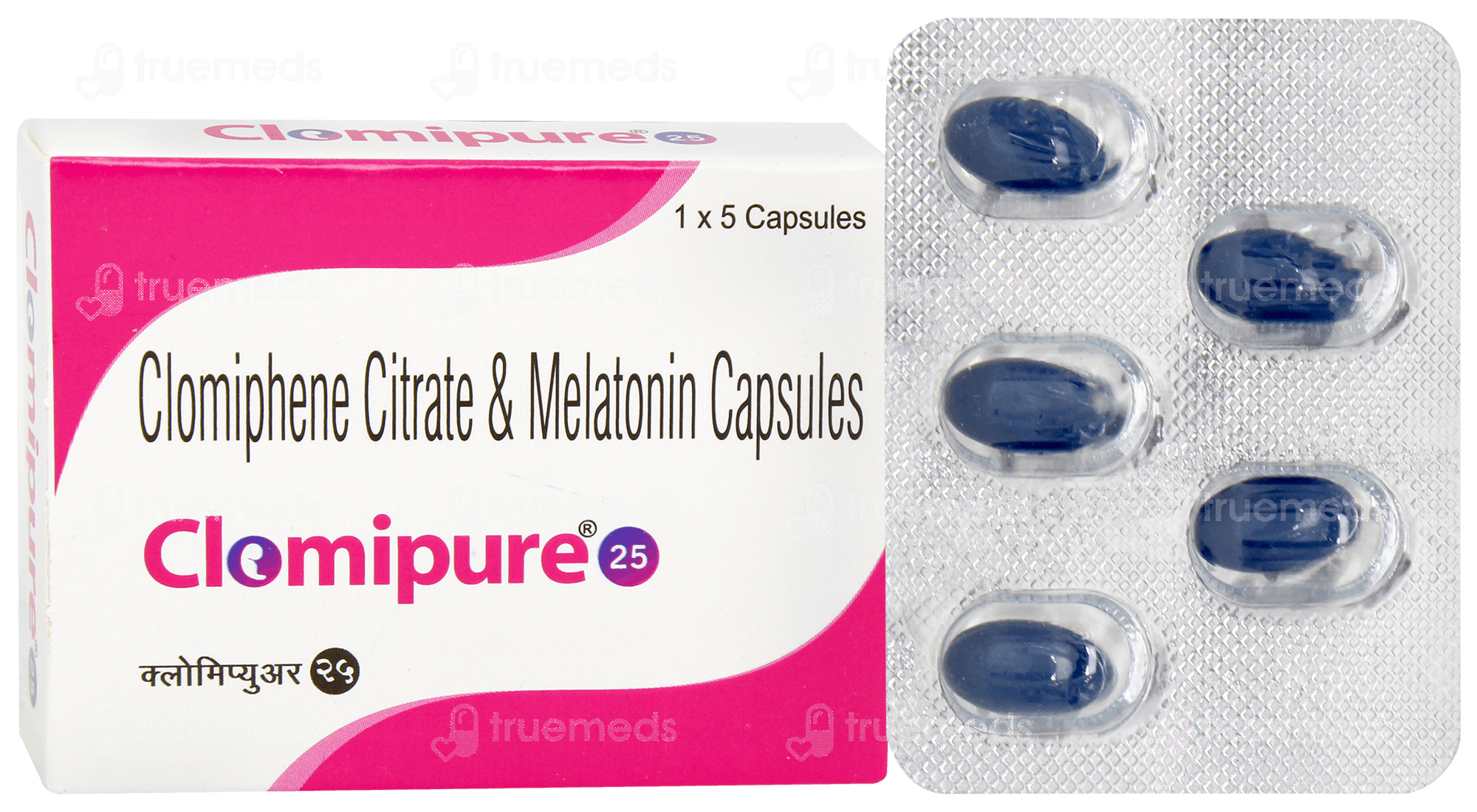 Clomipure 25 Mg Capsule 5 - Uses, Side Effects, Dosage, Price | Truemeds
