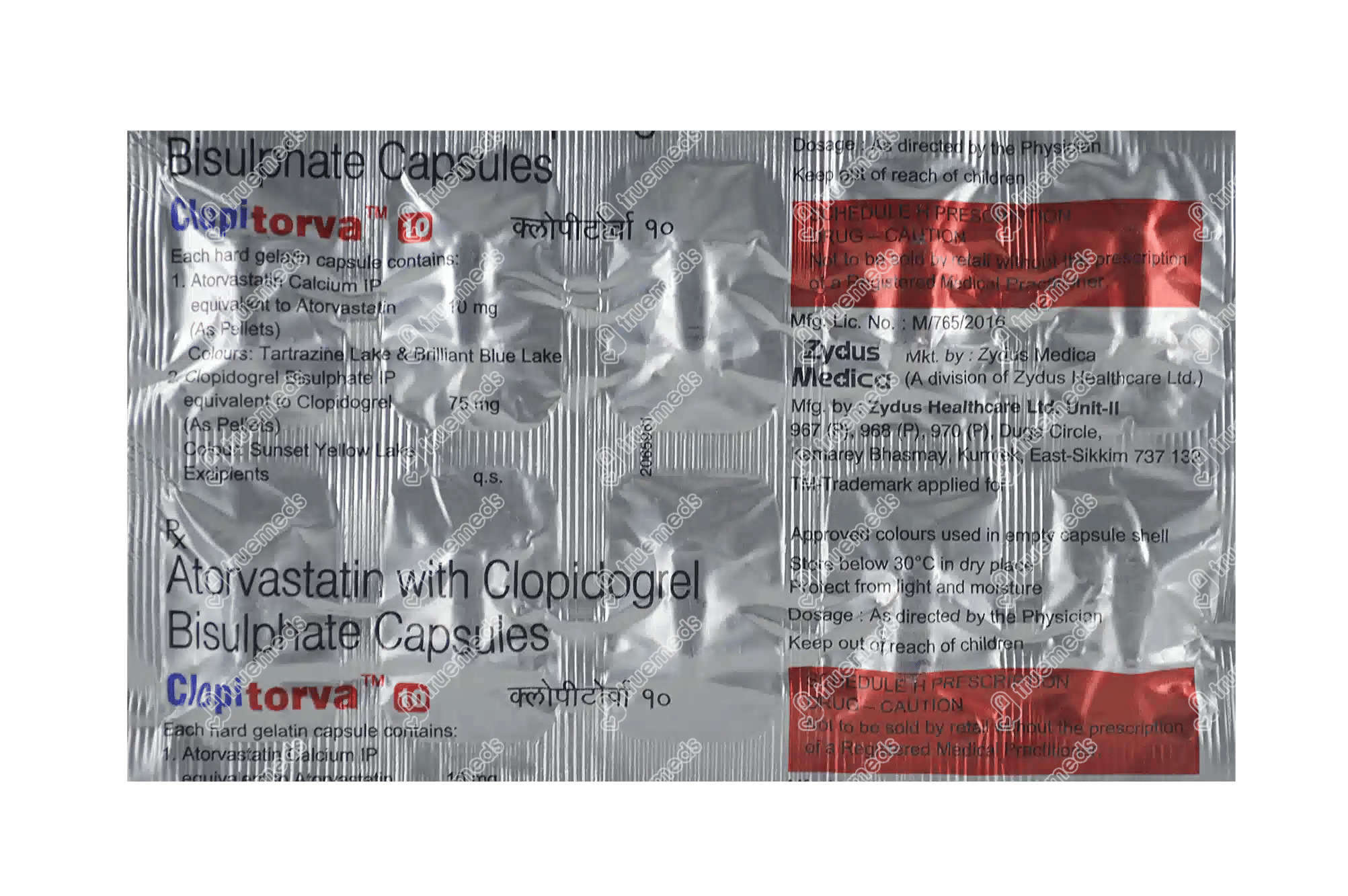 Clopitorva 10/75 MG Capsule: Uses, Side Effects, Price & Substitutes