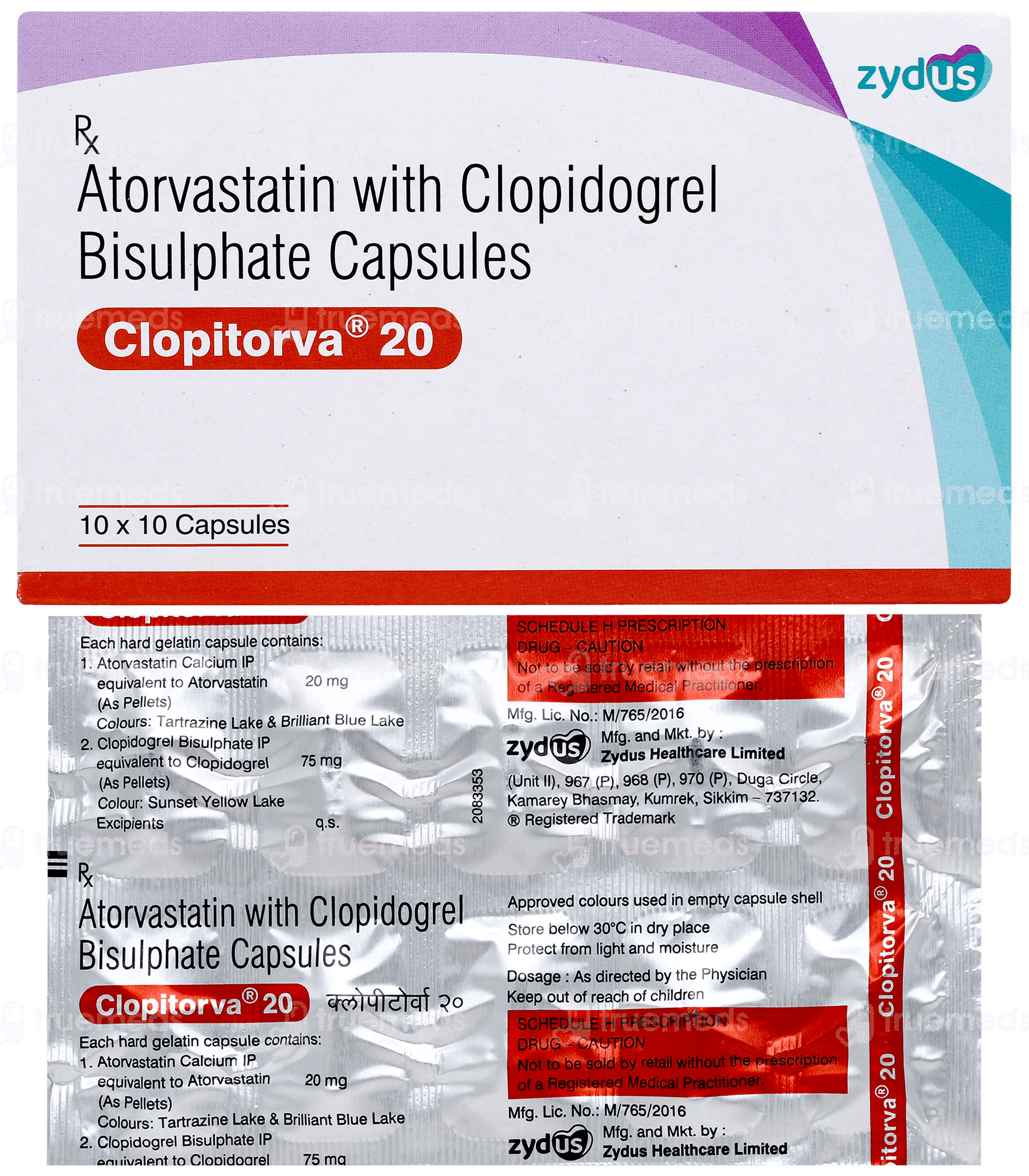 Clopitorva 20/75 MG | Order Clopitorva 20/75 MG Capsule Online at Truemeds