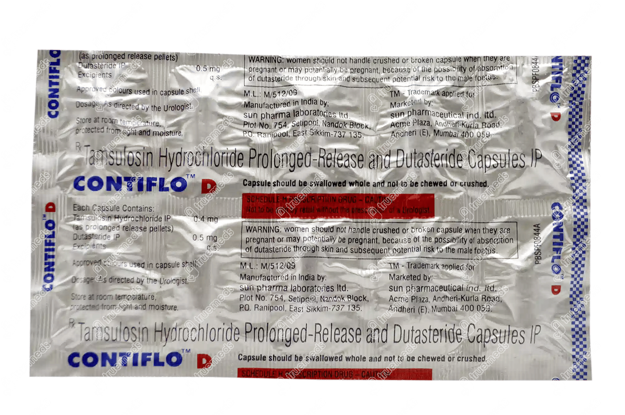 Contiflo D 0.4/0.5 MG | Order Contiflo D 0.4/0.5 MG Capsule Online at Truemeds