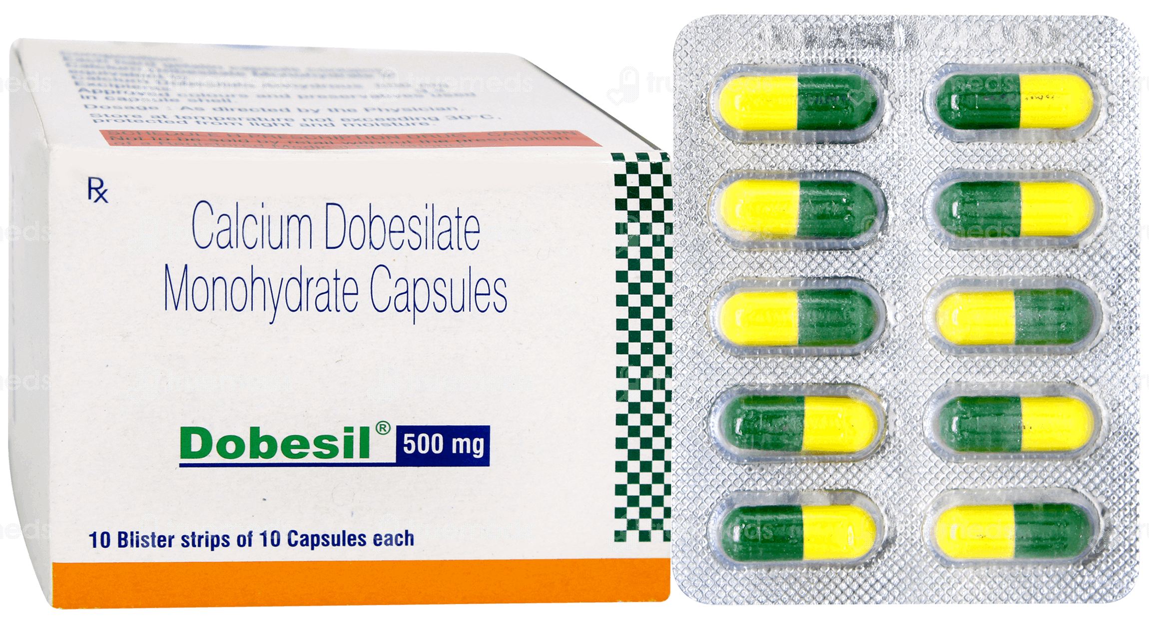 Dobesil 500 MG | Order Dobesil 500 MG Capsule Online at Truemeds