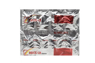 Doxol Lb 100 Mg5 B Capsule 8 - Uses, Side Effects, Dosage, Price | Truemeds