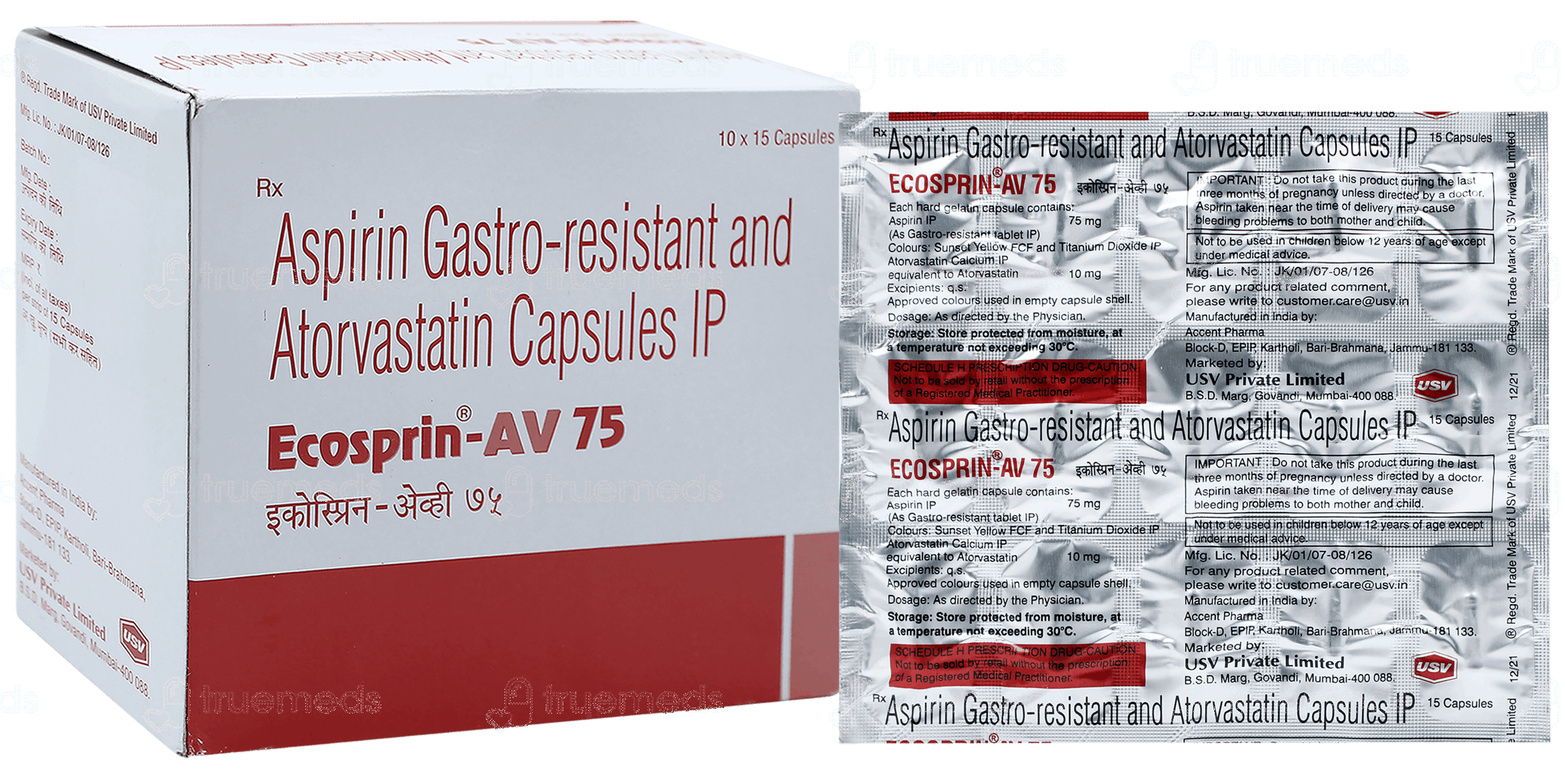 Ecosprin Av 75 Capsule: Uses, Side Effects, Price & Substitutes