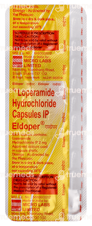 Eldoper 2 Mg Capsule 10 - Uses, Side Effects, Dosage, Price | Truemeds