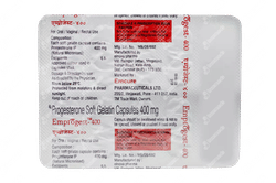 Emprogest 400 MG Capsule 10 - Uses, Side Effects, Dosage, Price | Truemeds