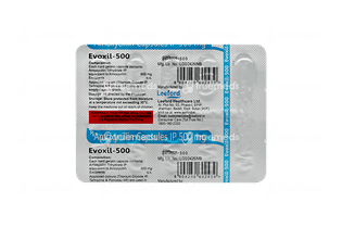 Evoxil 500 Mg Capsule 10 - Uses, Side Effects, Dosage, Price | Truemeds