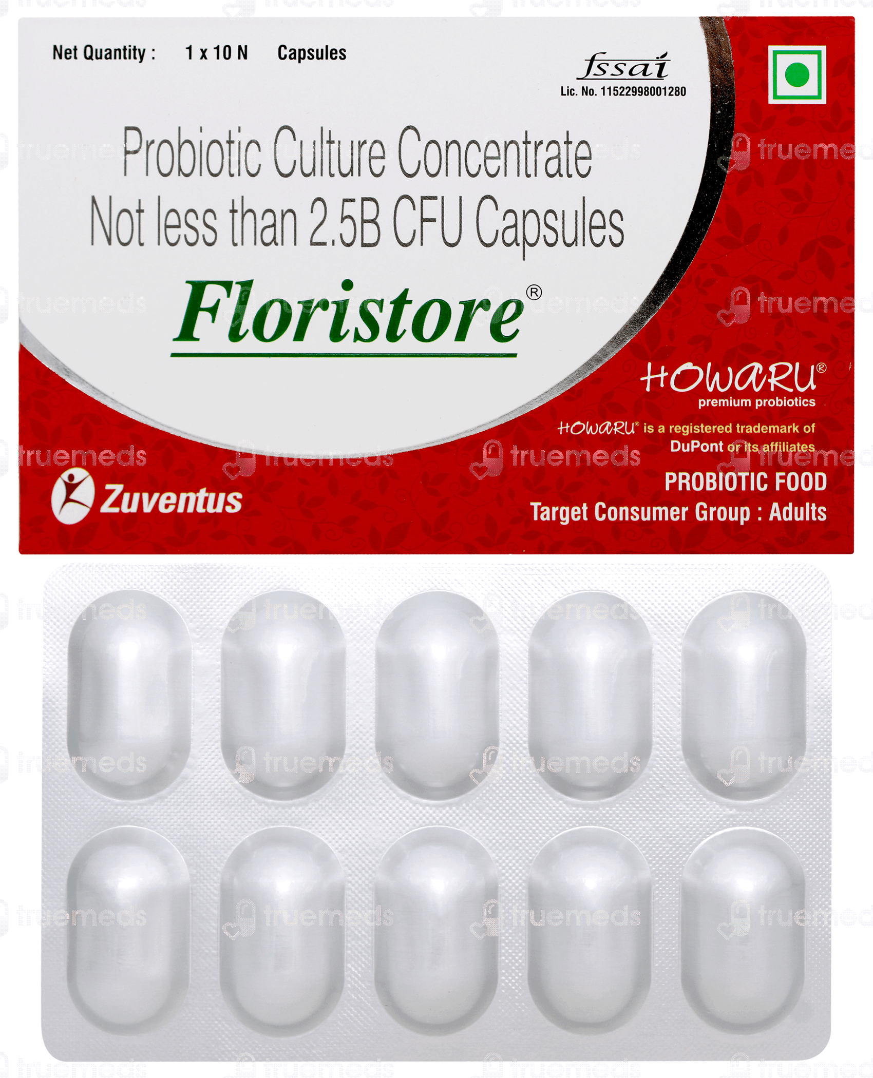 Floristore Capsule 10 - Uses, Side Effects, Dosage, Price | Truemeds