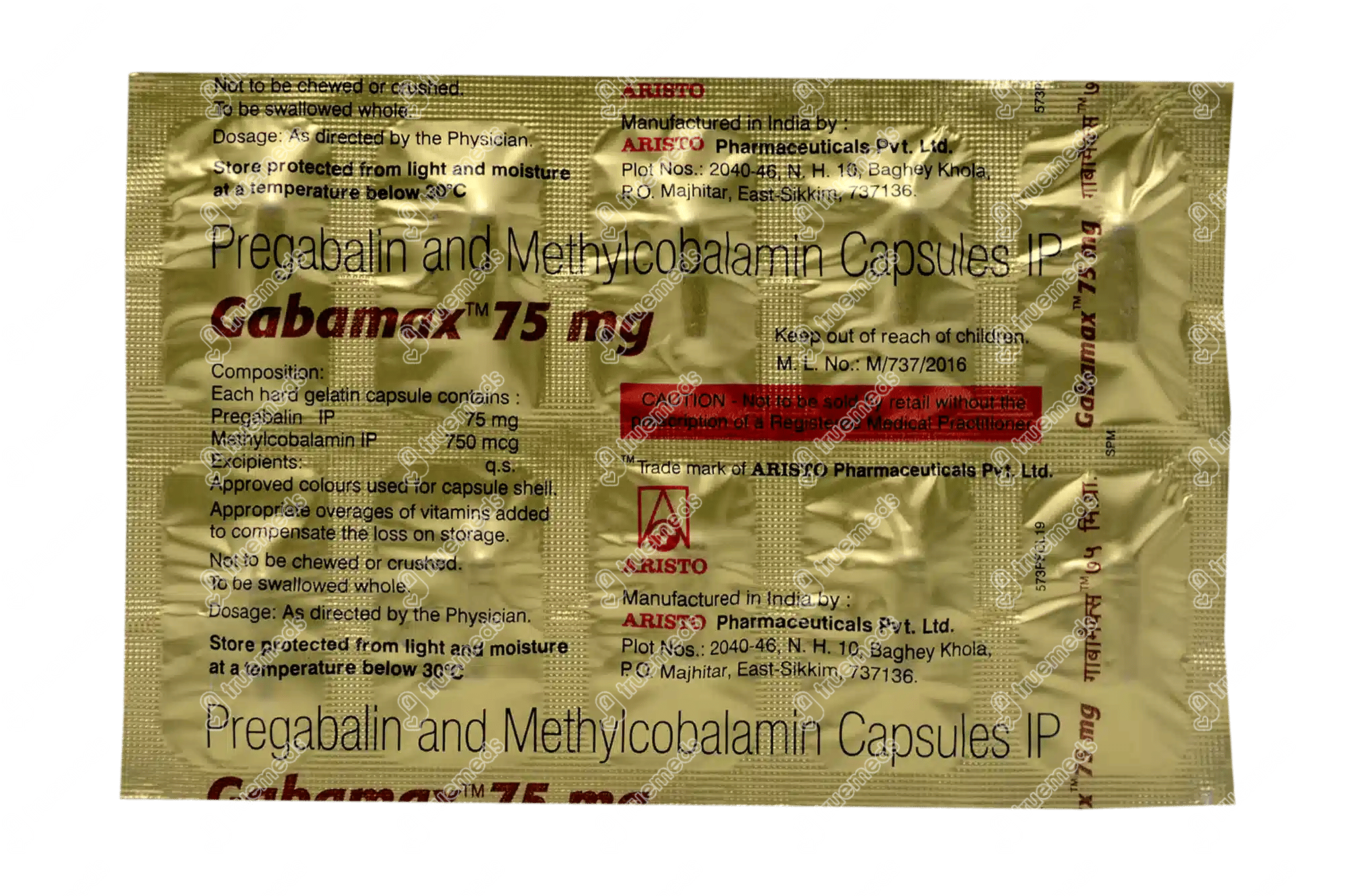 Gabamax 75 Mg/750 MCG | Order Gabamax 75 Mg/750 MCG Capsule Online at ...