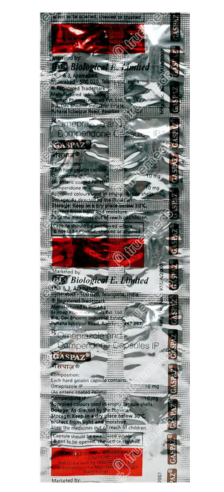 Gaspaz 10/10 MG | Order Gaspaz 10/10 MG Capsule Online at Truemeds
