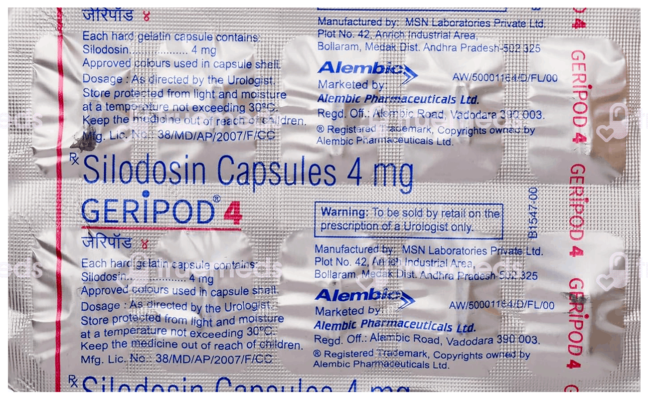 Geripod 4 Capsule 10: Uses, Side Effects, Price & Substitutes