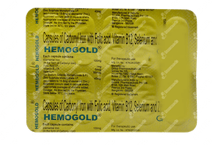 Hemogold Capsule 10 - Uses, Side Effects, Dosage, Price | Truemeds