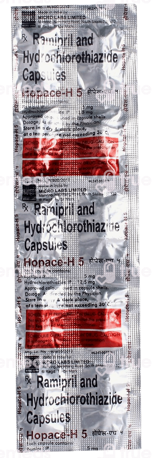 Hopace H 5/12.5 MG | Order Hopace H 5/12.5 MG Capsule Online at Truemeds