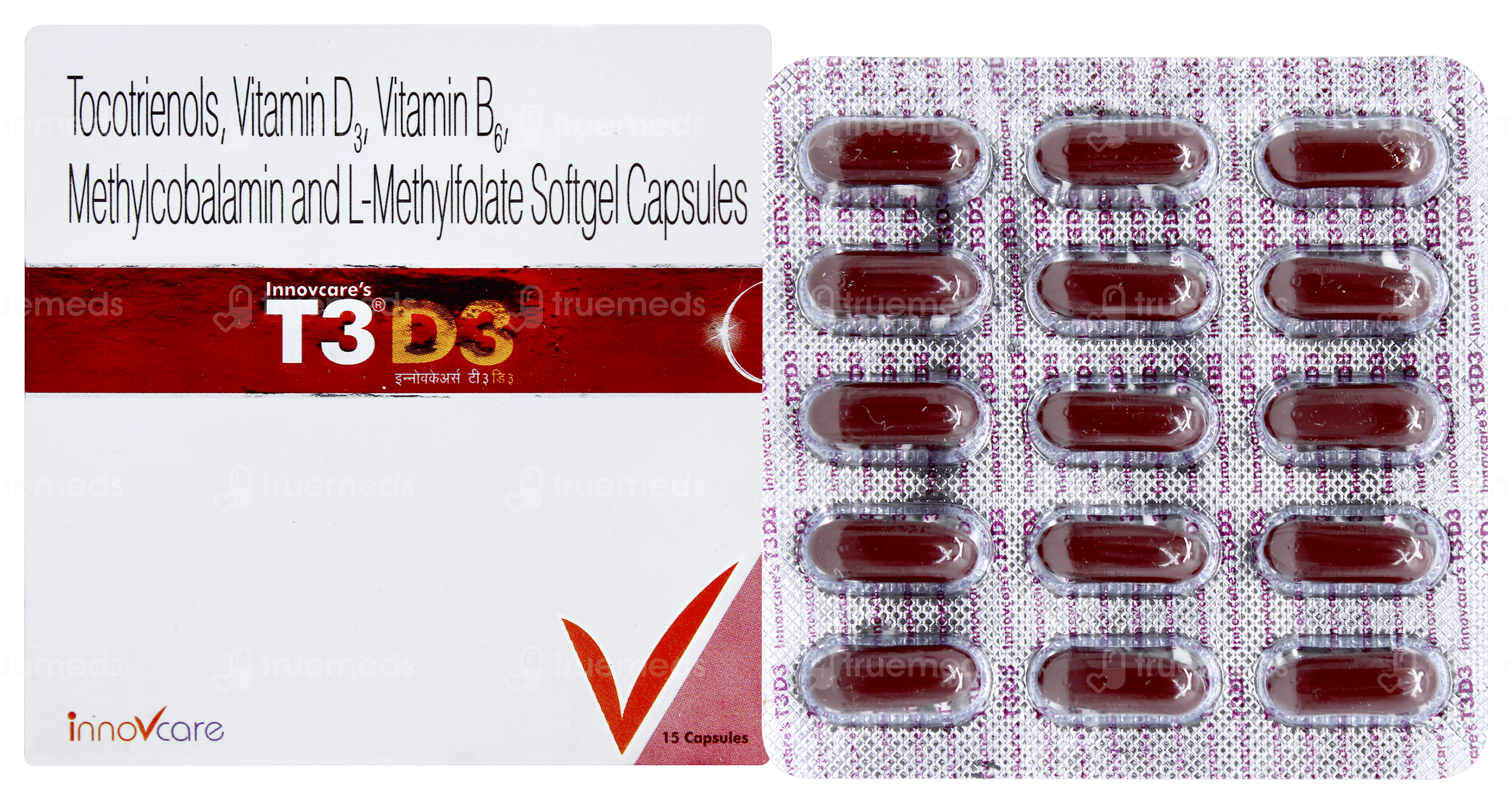 Innovcares T3 D3 Capsule 15 - Uses, Side Effects, Dosage, Price | Truemeds