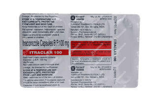 Itraclar 100 Mg Capsule 10 - Uses, Side Effects, Dosage, Price | Truemeds