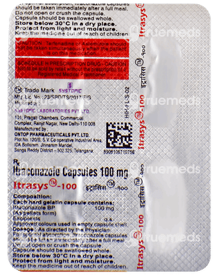 Itrasys 100 Mg Capsule 4 - Uses, Side Effects, Dosage, Price | Truemeds