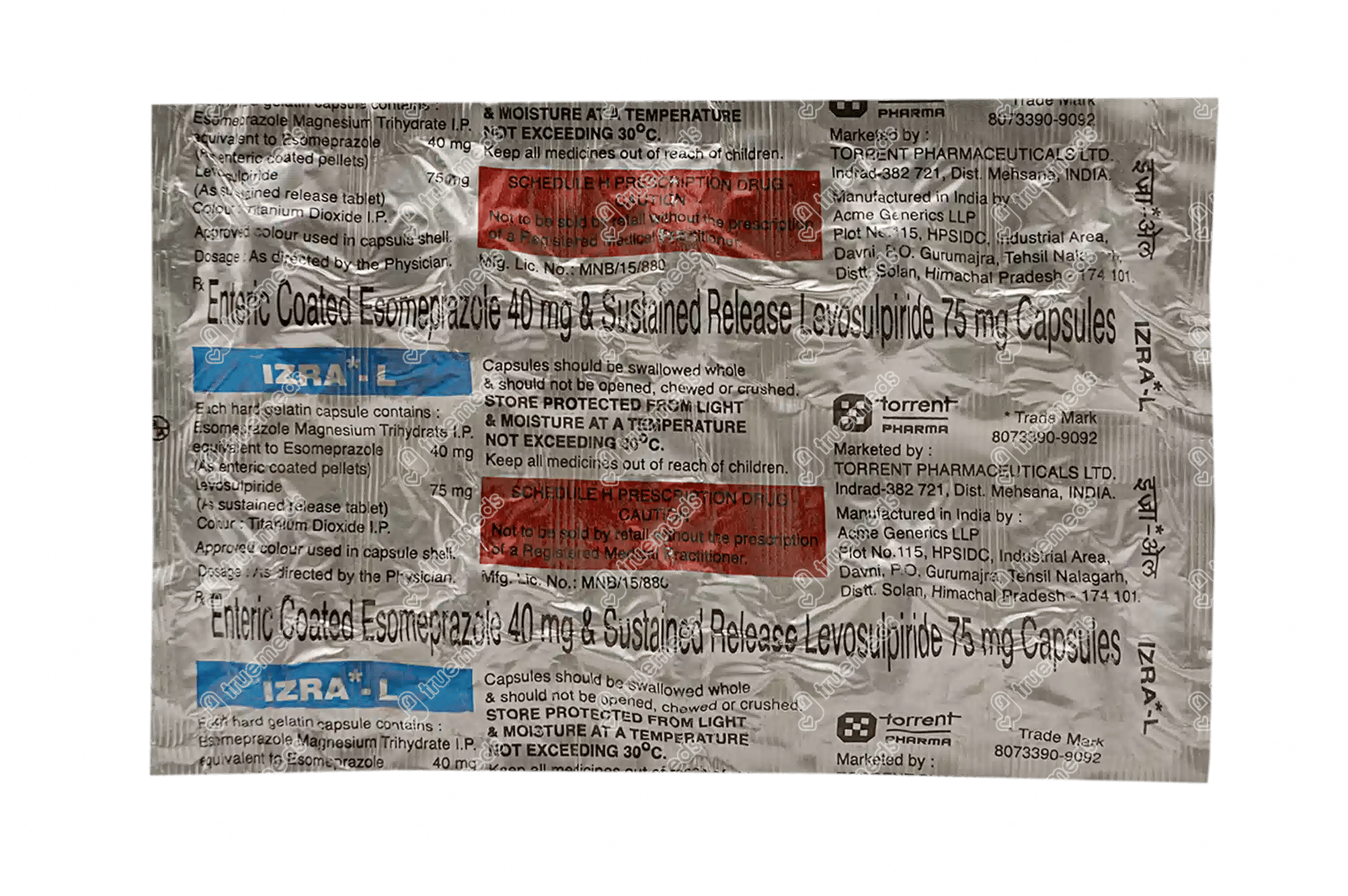 Izra L 75/40 MG | Order Izra L 75/40 MG Capsule Sr Online at Truemeds