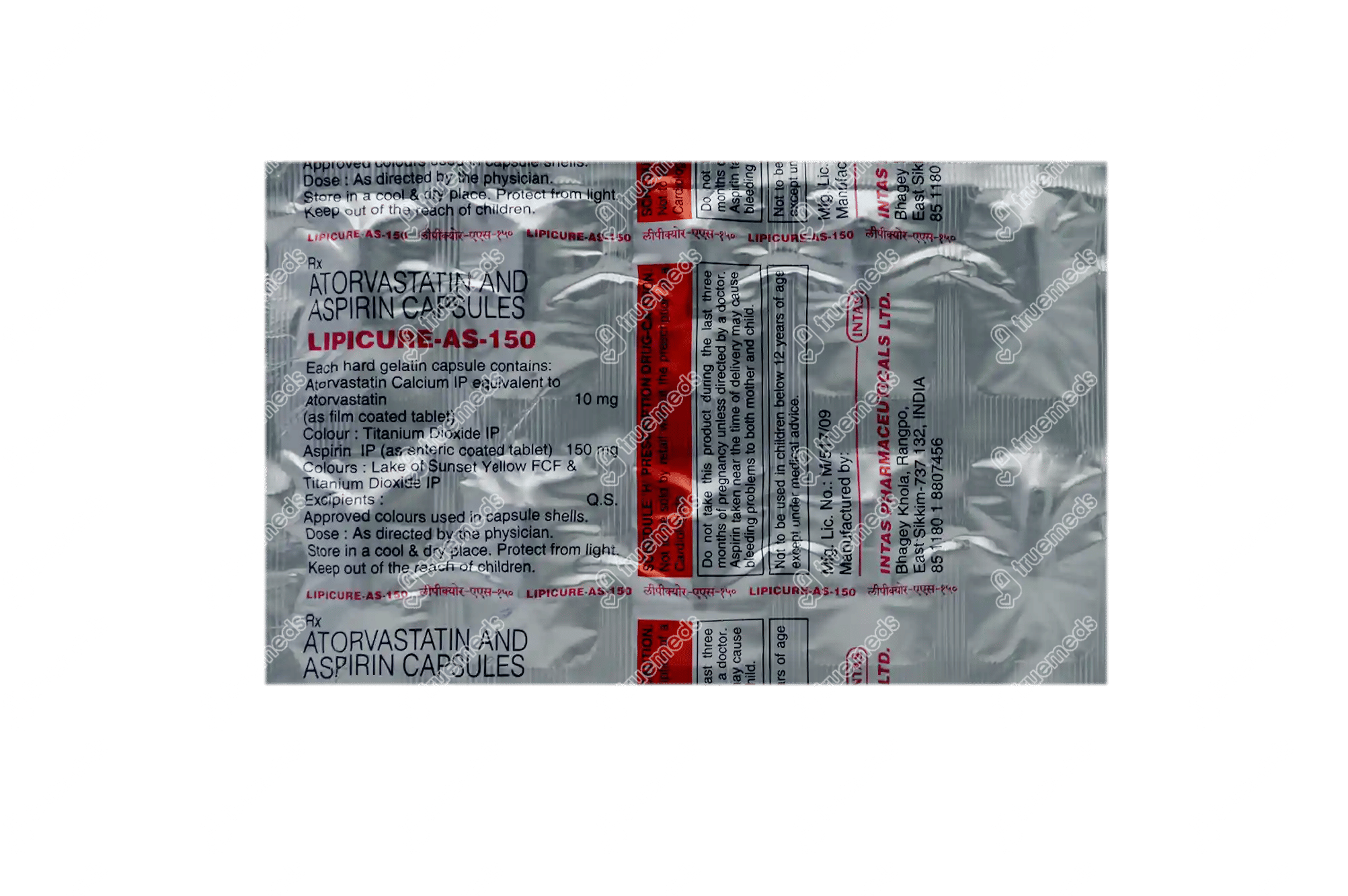 Lipicure As 10150 Mg Capsule 10 - Uses, Side Effects, Dosage, Price ...