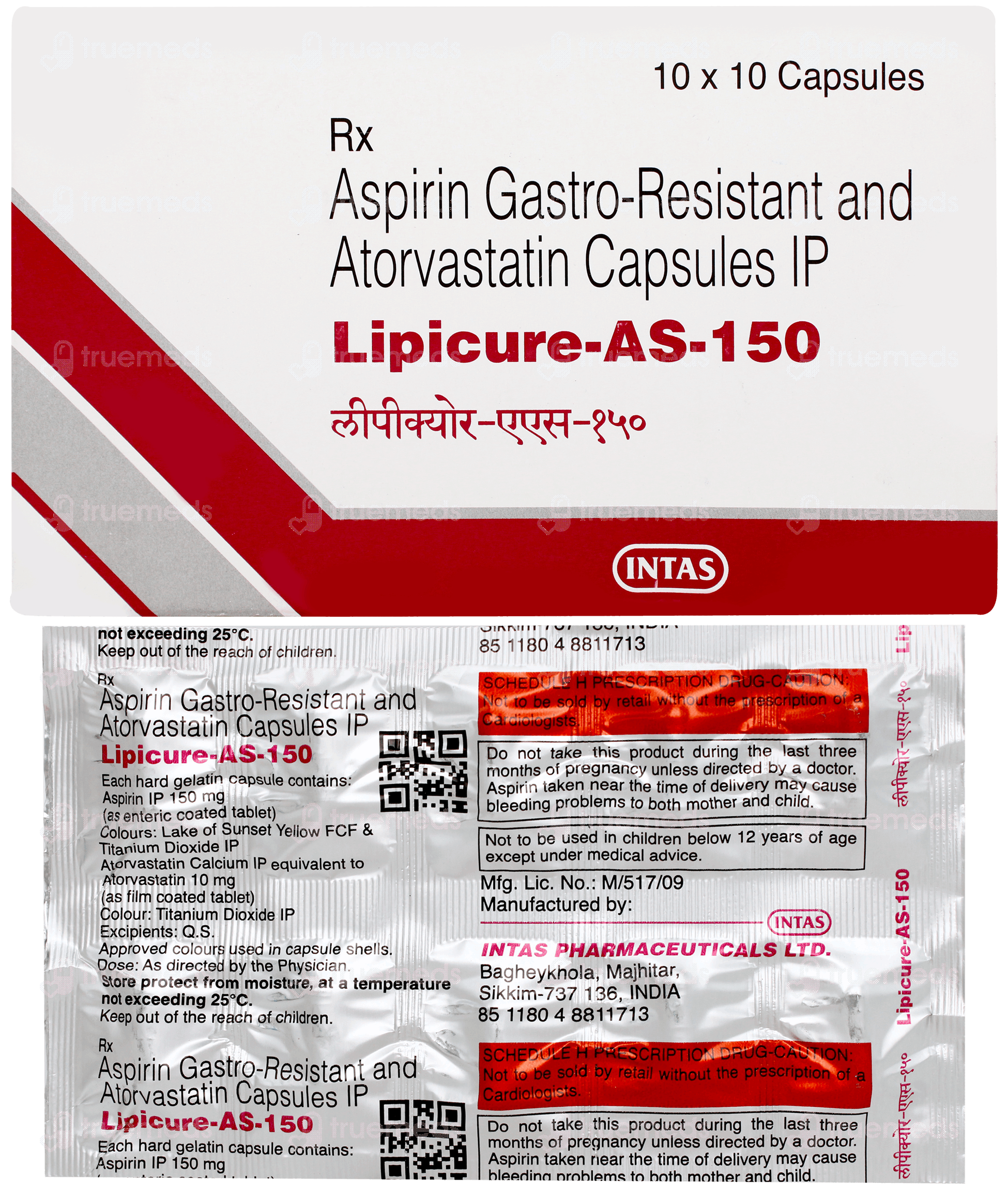 Lipicure As 10150 Mg Capsule 10 - Uses, Side Effects, Dosage, Price ...