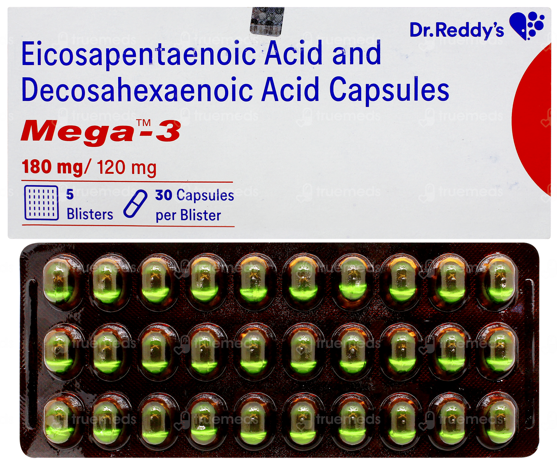 Mega 3 180/120 MG | Order Mega 3 180/120 MG Capsule Online at Truemeds