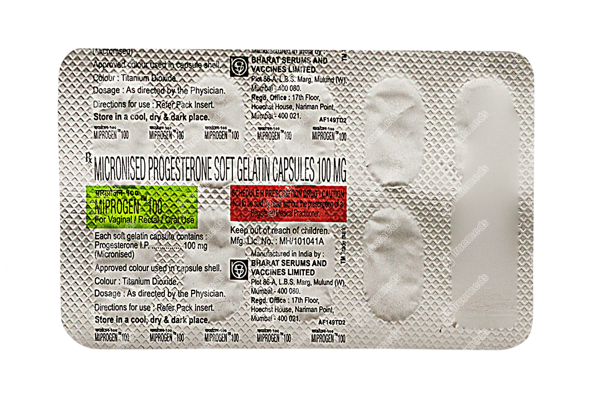 Miprogen 100 MG | Order Miprogen 100 MG Capsule Online at Truemeds