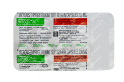 Miprogen 200 MG Capsule 10 - Uses, Side Effects, Dosage, Price | Truemeds
