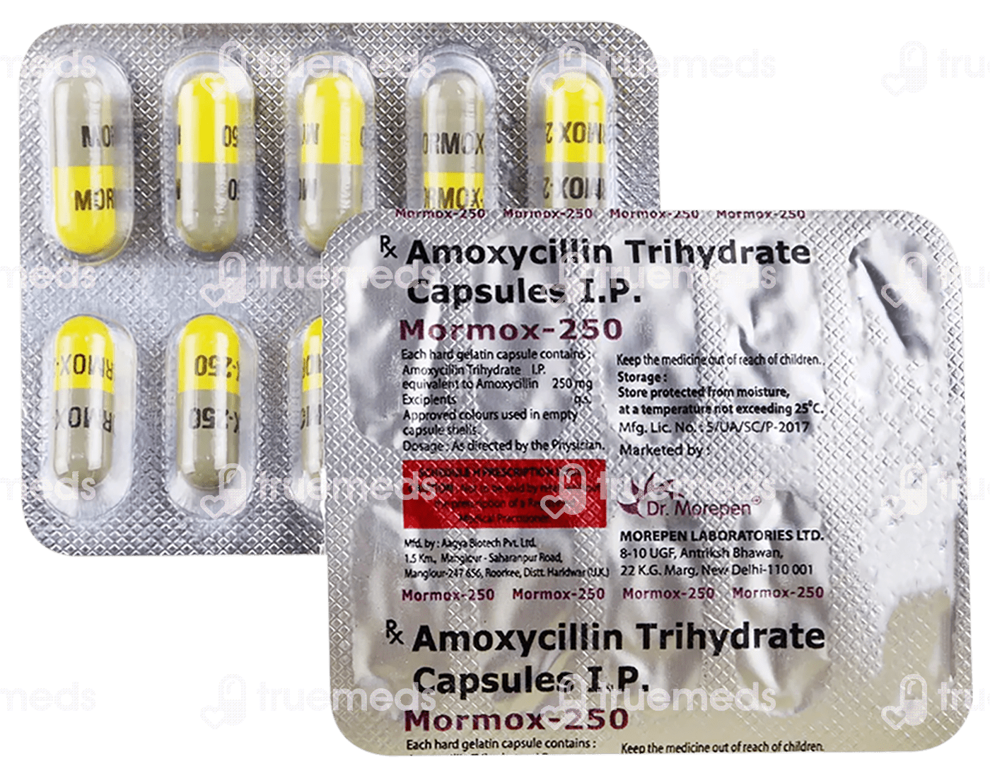 Mormox 250 Capsule 10: Uses, Side Effects, Price & Substitutes