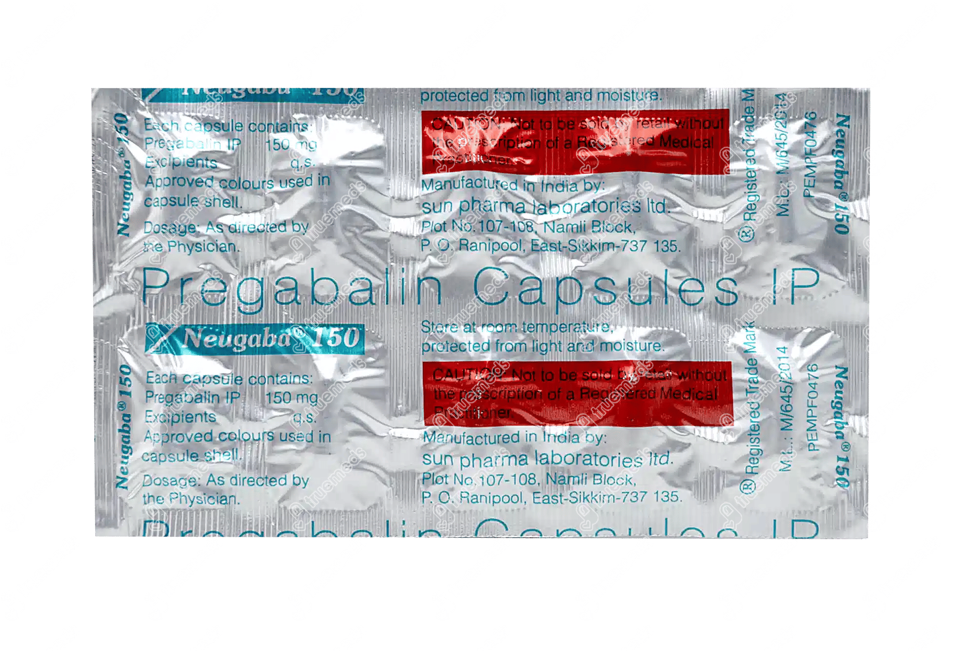 Neugaba 150 MG | Order Neugaba 150 MG Capsule Online at Truemeds