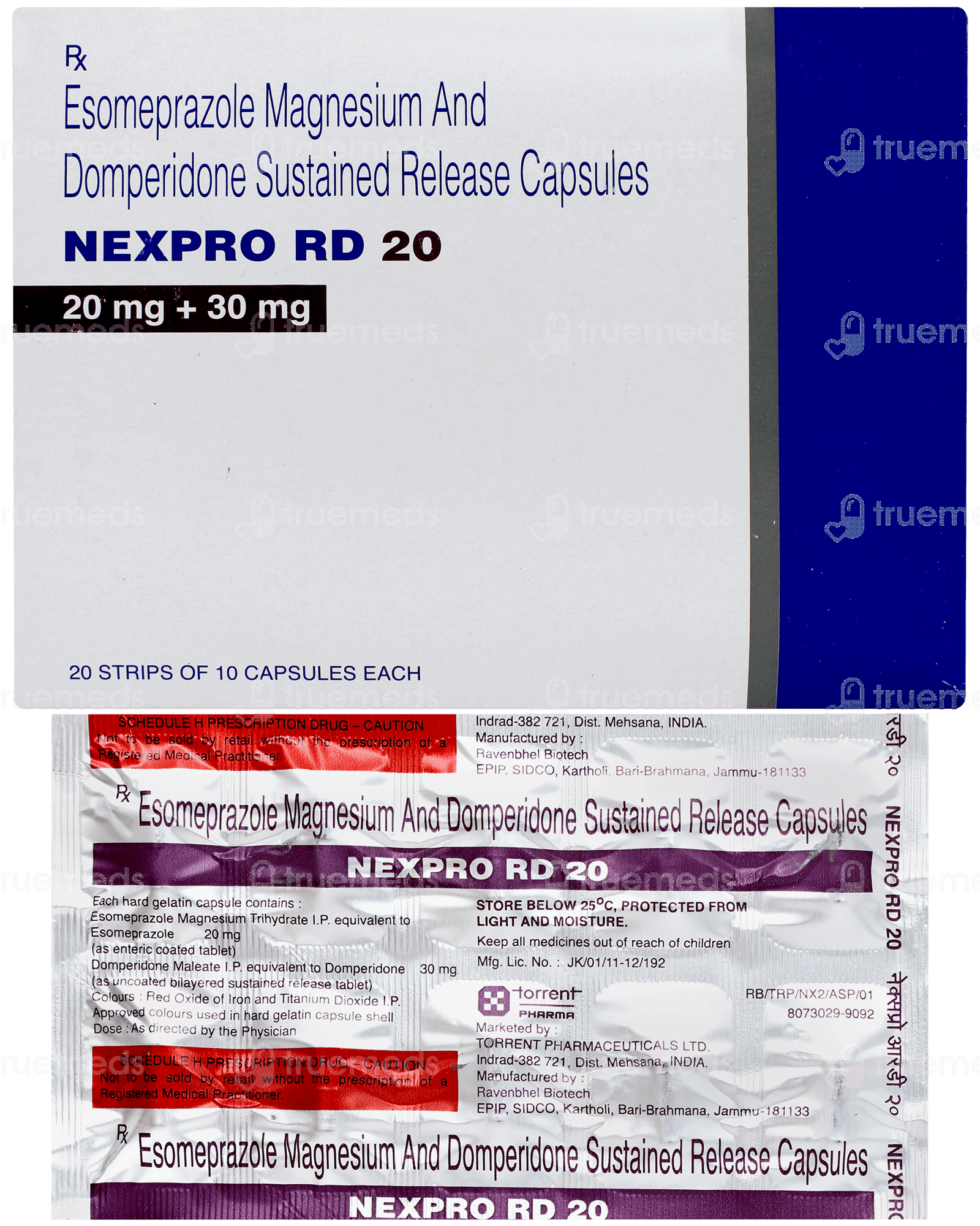 Nexpro RD 20 Capsule: Uses, Side Effects, Price & Substitutes