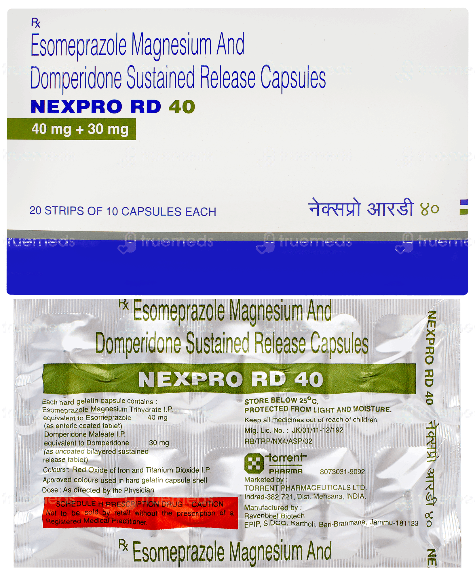 Nexpro RD 40 Capsule for Acid Reflux & Heartburn Relief
