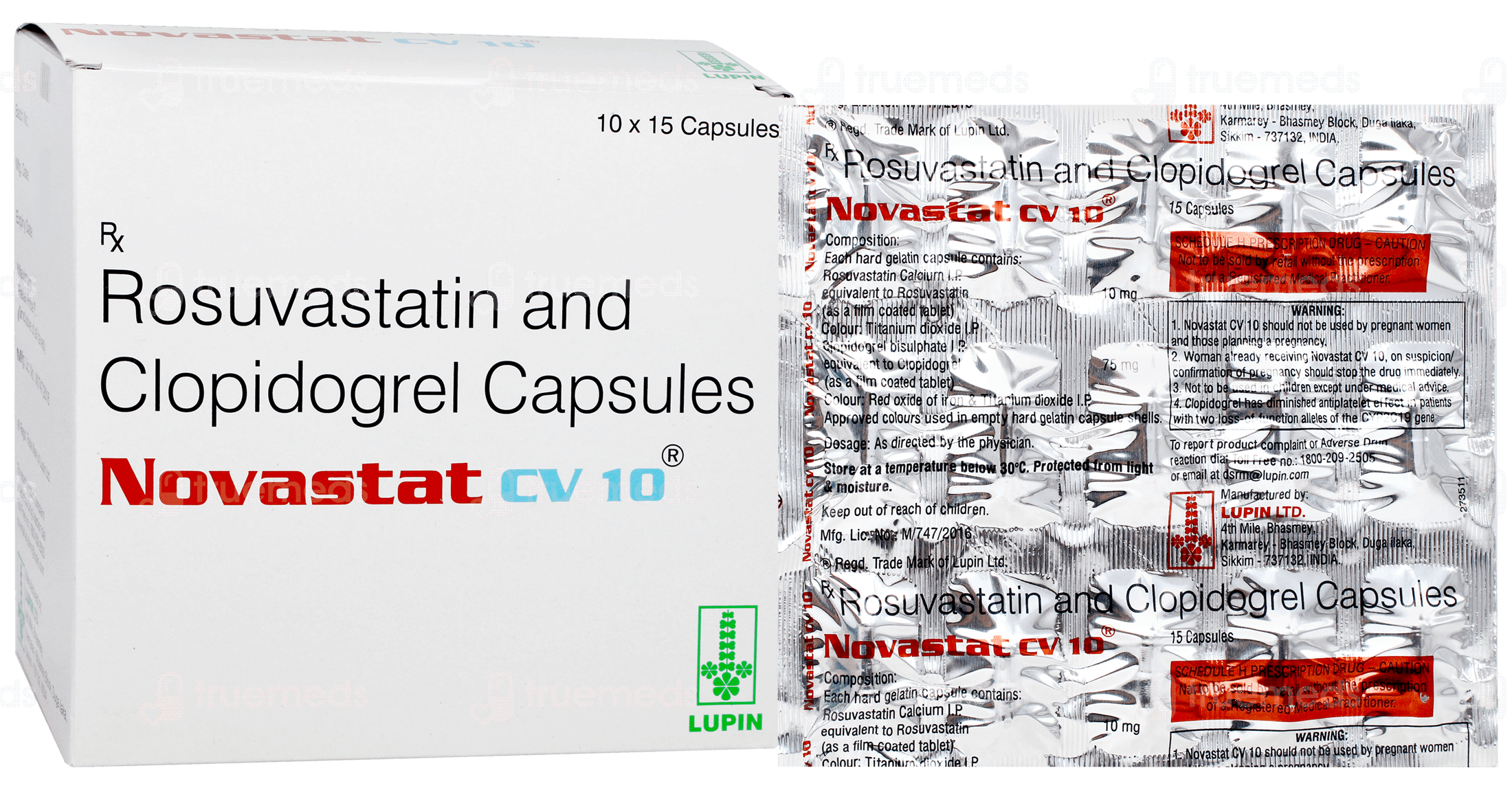Novastat Cv 10 Capsule: Uses, Side Effects, Price & Substitutes