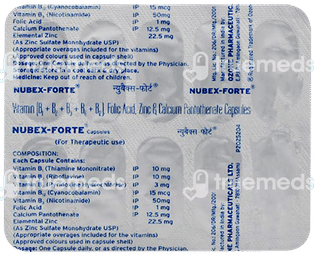 Nubex Forte Capsule 10 - Uses, Side Effects, Dosage, Price | Truemeds