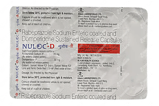 Nuloc D 3020 Mg Capsule Sr 10 - Uses, Side Effects, Dosage, Price ...